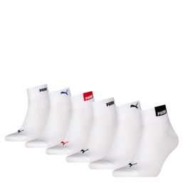 Kurzsocken Puma, Damen, Gr. 39-42, wei&szlig;, Baumwollmischung, elastisch, Socken
