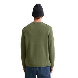 Marc O'Polo Herren Rundhalspulloverschwarz moss, Gr. L, MARC O'POLO DENIM, Strick, Obermaterial: 70% Baumwolle, 30% Lyocell, Pullover, regular fit, aus