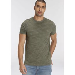 AJC Herren T-Shirt, gr&uuml;n, Gr. L, meliert, Single Jersey, Obermaterial: 85% Baumwolle, 15% Polyester, Shirts, Kurzarm, Regular Fit, meliert,