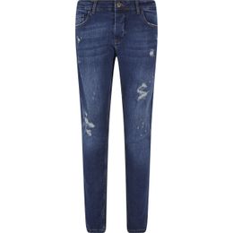2Y Premium Herren Bequeme Jeans "2Y Premium Herren 2Y Skinny Fit Jeans"blau, Gr. 32, unifarben, 97% Baumwolle, 3% Elasthan, Jeans