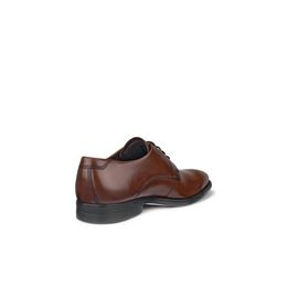 Ecco Herren Schn&uuml;rschuh "MELBOURNE", Gr. 45, braun, Glattleder, Schuhe, mit seitlichen N&auml;hten, Freizeitschuh, Halbschuh, Schn&uuml;rschuh