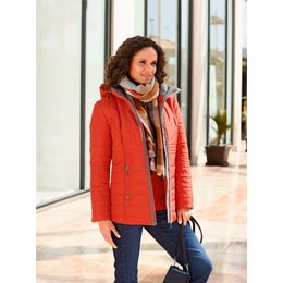 Casual Looks Damen Steppjacke, orange, Gr. 48, unifarben, 100% Polyester, Besatz:100% Polyester, Wattierung:100% Polyester, Jacken