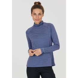 Endurance Damen Strickpullover "Briana", blau, Gr. 40, meliert, 88% Polyester, 12% Elasthan, Pullover, mit atmungsaktiver Eigenschaft