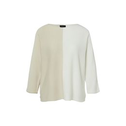Damen Strickpulloverbeige nature, Gr. 46, s.Oliver BLACK LABEL, mehrfarbig, Strick, Obermaterial: 50% Baumwolle, 50% Modal, Pullover, mit