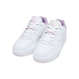 Karl Kani Damen Trainingsschuh "Karl Kani Damen KKFWW000377 Karl Kani Up Logo", Gr. 36,5wei&szlig;, pink, lila, Leder, Schuhe