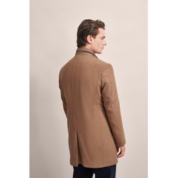 Bugatti Herren Kurzmantel, grau, Gr. 26, unifarben, 58% Wolle, 25% Polyester, 13% Polyamid, 3% sonstige Fasern, 1% Elasthan, M&auml;ntel, mit Westenfake