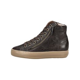 Paul Green Damen Sneaker "Paul Green Sneaker Glattleder", Gr. 40,5, braun, Glattleder, Schuhe