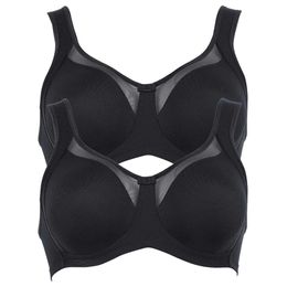 Anita Damen Entlastungs-BH "Entlastungs BH Clara", Gr. 105, schwarz, Stoff, Obermaterial: 80% Polyamid PA. 20% Elasthan EL., BHs