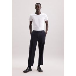 Seidensticker Herren Chinohosedunkelblau, Gr. 50, unifarben, 53% Polyester, 45% Wolle, 2% Elasthan, Hosen