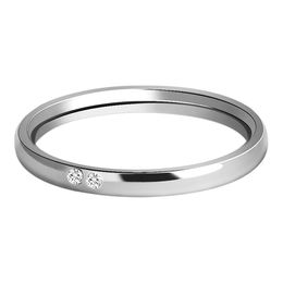 Adelia&acute;s ADELIA ́S Damen Fingerring "Damen Ring aus Edelstahl mit Strass Steinchen", 56, Edelstahlsilber, Edelstahl, Fingerringe