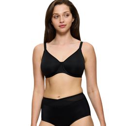 Triumph Damen Minimizer-BH "Urban Minimizer W X", Gr. 85, schwarz, Microtouch, Obermaterial: 64% Polyester, 24% Polyamid, 12% Elasthan, Basic, BHs,