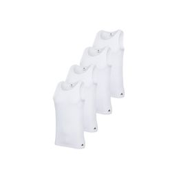 Herren Unterhemd "Unterhemd Tank Top Active Flex Cotton 4PK 4er Pack", wei&szlig;, Gr. XXL, adidas originals, Obermaterial: 95% Baumwolle CO. 5% Elasthan