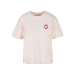MISS TEE Damen T-Shirt "Miss Tee Damen Everything's Nice Tee", rosa, Gr. L, unifarben, 100% Baumwolle, Shirts