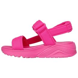 Skechers M&auml;dchen Sandale "UNO LITE SANDAL-SUNNY STAND", Gr. 29, pink, Textil, unifarben, Schuhe, Sommerschuh mit Plateausohle, Gr&ouml;&szlig;enschablone zum