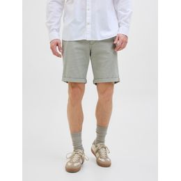 Jack & Jones JACK & JONES Herren Chinoshorts "JPSTFURY JJSHORTS ANA SN", gr&uuml;n, Gr. XL, unifarben, Web, Obermaterial: 98% Baumwolle, 2% Elasthan, Hosen, mit Taschen