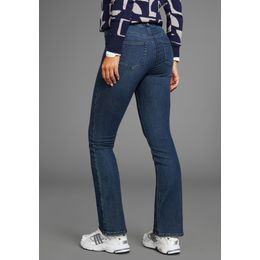 Arizona Damen Bootcut-Jeans "Ultra Soft", blau, Basic, Gr. 48, Denim/Jeans, Obermaterial: 61% Baumwolle, 25% Polyester, 11% Viskose, 3% Elasthan,