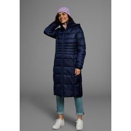 Kangaroos Damen Steppmantel, blau, Gr. 50, kontrastfarbene Details, unifarben, Web, Obermaterial: 100% Polyester. Futter: 100% Polyester.