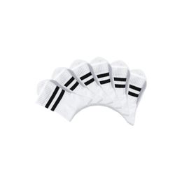 H.I.S. H.I.S Damen Sportsocken "Damen Herren Kinder Tennissocken, Fitnesssocken", Gr. 396x wei&szlig;, Baumwolle, Baumwollmischung, Elasthan, Polyamid, unifarben,