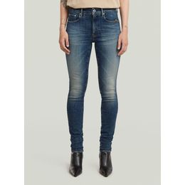 G-Star Raw G-STAR Damen 5-Pocket-Jeans "3301 Skinny Jeans"antique faded zircon, Gr. 27, Obermaterial: 94% Baumwolle, 4% Elastomultiester, 2% Elasthan, Jeans