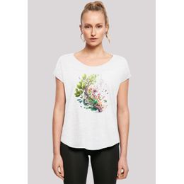 F4NT4STIC Damen T-Shirt "Baum mit Blumen", wei&szlig;, Gr. S, Obermaterial: 100% Baumwolle, Shirts, Print