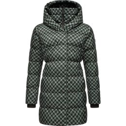 Ragwear Damen Steppmantel "Niara Print", gr&uuml;n, Gr. XXXL, Obermaterial: 100% Polyester; Innenfutter: 100% Polyester; Wattierung: 100% Polyester,