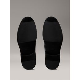 Calvin Klein Herren Schn&uuml;rschuh "ESS RUBBER DERBY LTH", Gr. 41, schwarz, Leder, unifarben, Schuhe, Anzugschuh, Business-Schn&uuml;rer, Klassik-Schn&uuml;rschuh