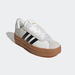 Damen Sneaker "VL COURT BOLD", adidas Sportswear, Gr. 42,5core wei&szlig;, core schwarz, orbit grau, Synthetik, Textil, Schuhe, mit Satin-Laces, Design auf
