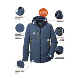 Killtec Herren Steppjacke "KOW 1 MN QLTD JCKT", blau, Gr. M, Obermaterial: 92% Polyester, 8% Elasthan.Futter: 100% Polyester.Futter 2: 94% Polyester,