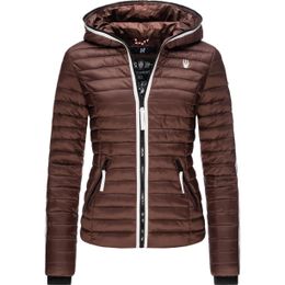 Navahoo Damen Steppjacke "Kimuk Prc", braun, Gr. XS, Oberstoff: 100% Nylon; Futter: 100% Polyester; Wattierung: 100% Polyester; &Auml;rmelfutter: 100%