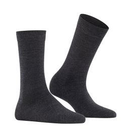 Falke Damen Socken "Softmerino", Gr. 41, grau, Materialmix, unifarben, Socken, feines Maschenbild, f&uuml;r Alltag und Business, atmungsaktiv