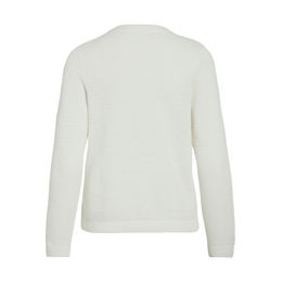 Vila Damen Strickjacke "VIDALO O-NECK L/S KNIT CARDIGAN - NOOS", wei&szlig;, Gr. XL, unifarben, Obermaterial: 100% Baumwolle, Strickjacken