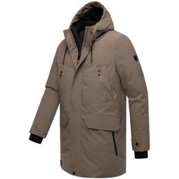 STONE HARBOUR Herren Wintermantel "Kitraan XX"braun, Gr. XXL, Obermaterial: 100% Polyester. Innenfutter: 100% Polyester. Wattierung: 100% Polyester.