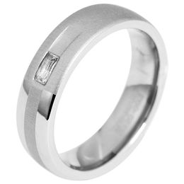 Adelia&acute;s ADELIA ́S Damen Fingerring "Damen Ring aus Titan mit Strass Steinchen", 60, Titansilber, Titan, Fingerringe