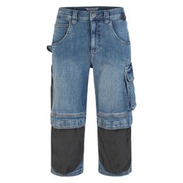 Herren 3/4-Jeans "MARLOW Pro Workwear Arbeits- 3/4-Jeans", blau, Gr. 50, HERO by John Medoox, Denim/Jeans, 98% Baumwolle, 2% Elasthan, Jeans,