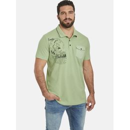 Jan Vanderstorm Herren Poloshirt "Poloshirt FJODOR", gr&uuml;n, Gr. L, Obermaterial: 100% Baumwolle CO., Shirts
