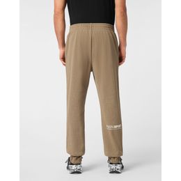 Plein Sport Herren Jogginghose "Scratch", beige, Gr. XXL, Obermaterial: 60% Baumwolle, 38% Polyester, 2% Elasthan, Hosen