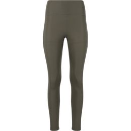 ENDURANCE ATHLECIA ATHLECIA Damen Trainingstights "Elli"khaki, Gr. 44, unifarben, 80% Polyester, 20% Elasthan, Hosen, mit flachen N&auml;hten und Quick Dry-Technologie