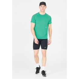 Virtus Herren Funktionsshirt "Leroy", gr&uuml;n, Gr. L, unifarben, 60% Polyester, 35% Polyamid, 5% Elasthan, Shirts, mit Quick-Dry-Funktion
