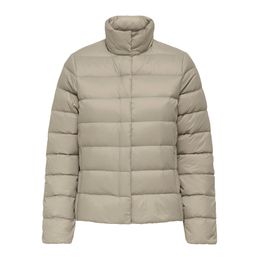 Only Damen Steppjacke "ONLRUBY QUILTED DOWN JACKET OTW", beige, Gr. XS, unifarben, Web, Obermaterial: 100% Nylon, Jacken