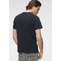 Levi's LEVI'S Herren T-Shirt, schwarz, Gr. S, Jersey, Obermaterial: 100% Baumwolle, Shirts, mit gro&szlig;em Logoprint