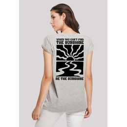 F4NT4STIC Damen T-Shirt "Be The Sunshine", grau, Gr. S, Obermaterial: 100% Baumwolle, Shirts, Premium Qualit&auml;t