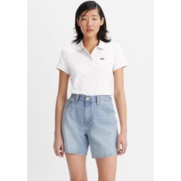 Levi's LEVI'S Damen Poloshirt "LEVI'S HM POLO", wei&szlig;, Gr. M, Piqu&eacute;, Obermaterial: 95% Baumwolle, 5% Elasthan, Shirts, Piqu&eacute; aus elastischer Baumwollmischung