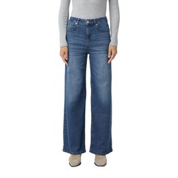 comma, Loose-fit-Jeans "sorgt f&uuml;r eine moderne Silhouette", Damen, Gr. 48, N-Gr, blau (blau used), Denim/Jeans, Obermaterial: 99% Baumwolle, 1% Elasthan, COMMA CASUAL IDENTITY, loose fit lang, Jeans, washed, casual, loose fit, Baumwollmischung