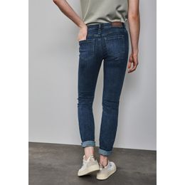 Street One Damen 5-Pocket-Jeans "Style Jane", blau, Gr. 25, unifarben, Denim/Jeans, Obermaterial: 78% Baumwolle, 21% Polyester, 1% Elasthan, Jeans,