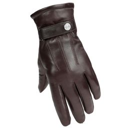 Pearlwood Herren Lederhandschuhe "BROOKS", braun, Gr. 9, unifarben, Lammleder, Handschuhe, weiches Innenfutter, Wollanteil, verstellbarer Lederriegel