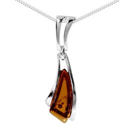 OSTSEE-SCHMUCK Damen Kette mit Anh&auml;nger "- Mary - Silber 925/000 - Bernstein", 50, Silber 925 (Sterlingsilber), silber, Silber 925 (Sterlingsilber),