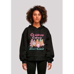 F4NT4STIC Damen Kapuzenpullover "Weihnachten Calories Dont Count Candy", schwarz, Gr. 5XL, Obermaterial: 100% Baumwolle, Pullover, Premium Qualit&auml;t,