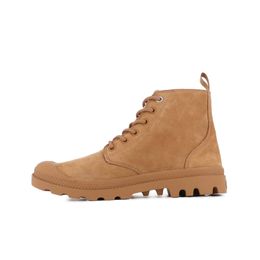 Palladium Damen Schn&uuml;rboots "PAMPA HI NBK", Gr. 39, braun, Leder, Schuhe, Schn&uuml;rstiefel, Schn&uuml;rstiefelette