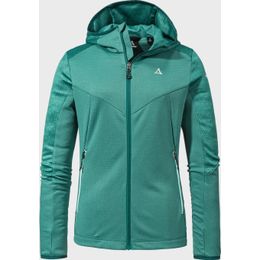 Sch&ouml;ffel SCH&Ouml;FFEL Damen Fleecejacke "Fleece Hoody Svardalen L", gr&uuml;n, Gr. 42, Oberstoff Rumpf unten: 100% Polyester Oberstoff Rumpf oben: 100% Polyester,
