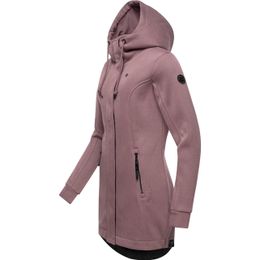Ragwear Damen Kapuzensweatjacke "Letti Bonded", lila, Gr. XXXL, Feinstrick, Obermaterial: 100% Polyester. Innenfutter: 100% Polyester, Sweatjacken,